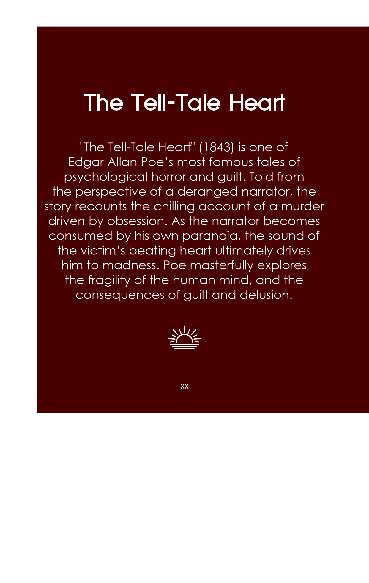 The Tell-Tale Heart by Edgar Allan Poe - Sandhi Publisher